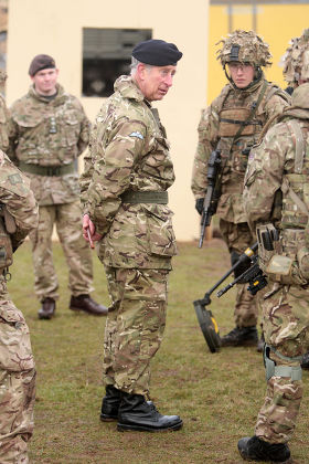 Prince Charles Colonelinchief Visiting Castlemartin Range Editorial ...