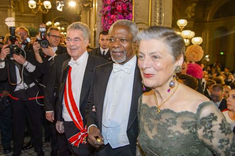 Heinz Fischer Kofi Annan His Wife Editorial Stock Photo - Stock Image ...