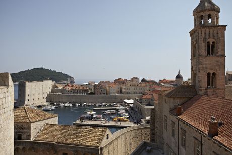 Harbour Inside Walled City Dubrovnik Croatia Editorial Stock Photo ...