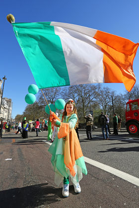 St Patrick's Day Parade, London, Britain - 16 Mar 2014 Stock Pictures ...