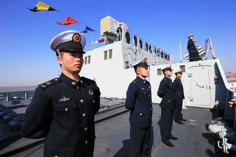 Chinese Navy Officers Soldiers Participate Handover Editorial Stock ...