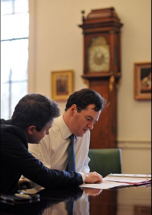 Chancellor of the Exchequer during Budget, London, Britain - Mar 2012 ...