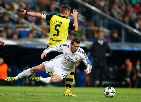 Gareth Bale Real Madrid Sent Flying Editorial Stock Photo - Stock Image ...