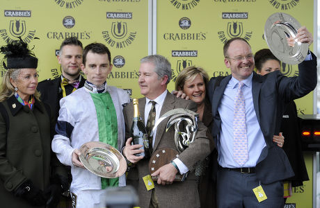 Grand National Winning Team Winning Jockey Editorial Stock Photo ...