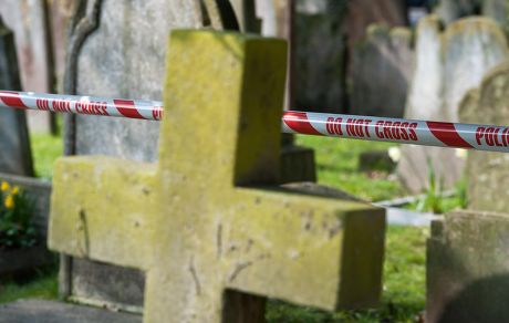 Police Workers Dig Section Graveyard St Editorial Stock Photo - Stock ...