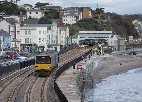 The newly-reopened West Coast Line at Dawlish, Devon, Britain - 04 Apr ...
