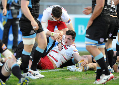 Matt Scott Edinburgh Centre Scores Try Editorial Stock Photo - Stock ...