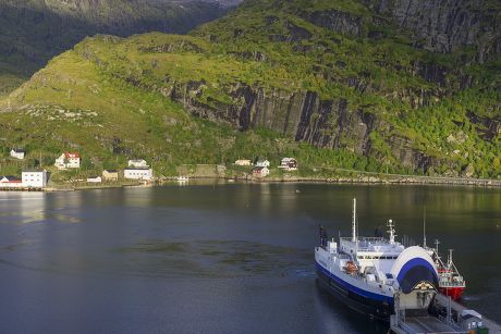 Car Ferry Port Moskenes Lofoten Nordland Editorial Stock Photo - Stock ...