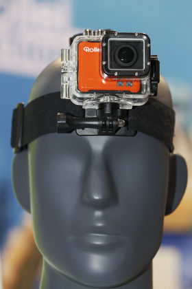 Waterproof Helmet Camera Actioncam Attached Head Editorial Stock Photo ...