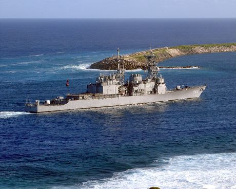 Spruance Class Destroyer Uss Cushing Dd Editorial Stock Photo - Stock ...