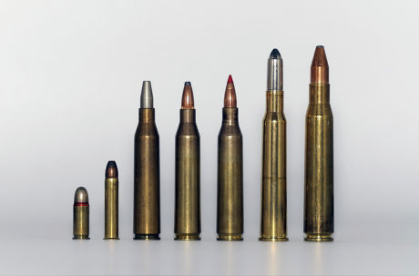 Cartridges Bullets Lined Upright Editorial Stock Photo - Stock Image ...