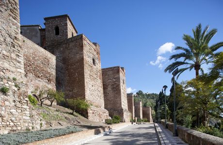Alcazaba Moorish Fortress Castillo De Gibralfaro Editorial Stock Photo ...