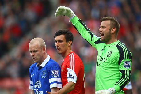 Left Evertons Steven Naismith Southamptons Jack Editorial Stock Photo ...