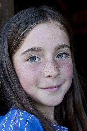 Model Released Girl 8 Years Portrait Editorial Stock Photo - Stock ...