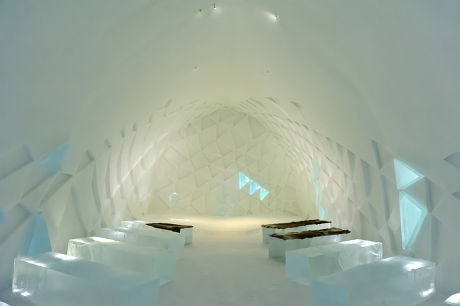 Ice Art Chancel Made Ice Church Editorial Stock Photo - Stock Image ...