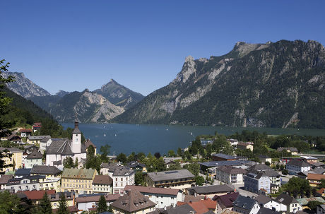 Traunsee Lake Ebensee Salzkammergut Austria Editorial Stock Photo ...