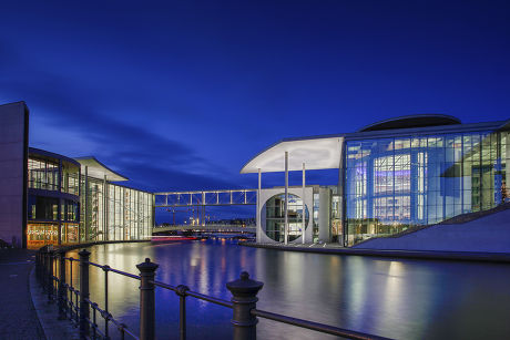 Government Buildings Spreebogen Spree River Berlin Editorial Stock ...