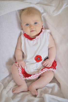 Model Released Baby Girl 4 Months Editorial Stock Photo - Stock Image ...