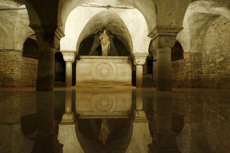 Flooded Crypt San Zaccaria Church San Editorial Stock Photo - Stock ...
