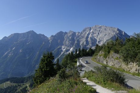 German Alpine Road Hohen Mountain Berchtesgadener Editorial Stock Photo ...