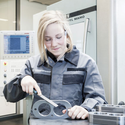 Model Released Female Cutting Machine Operator Editorial Stock Photo ...
