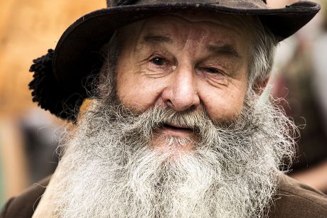 Old Man Long Beard Gauderfest Festival Editorial Stock Photo - Stock ...