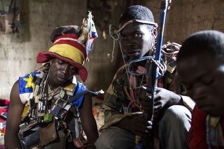 Members Mainly Christian Antibalaka Antimachete Militia Editorial Stock ...