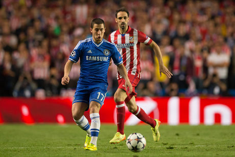 Eden Hazard Chelsea Raul Garcia Atletico Editorial Stock Photo - Stock ...