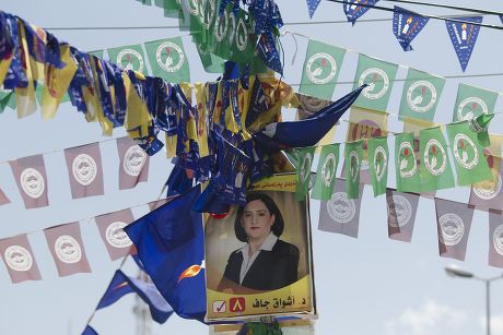 Election Poster Flags Kurdish Political Parties Editorial Stock Photo ...