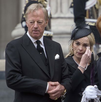 Sarah Thatcher Wipes Away Tear Baroness Editorial Stock Photo - Stock ...