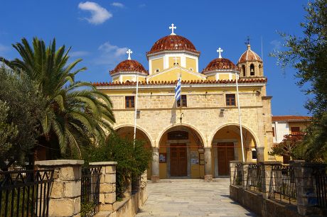 Greek Orthodox Metropolitan Church Aegina Saronic Editorial Stock Photo ...