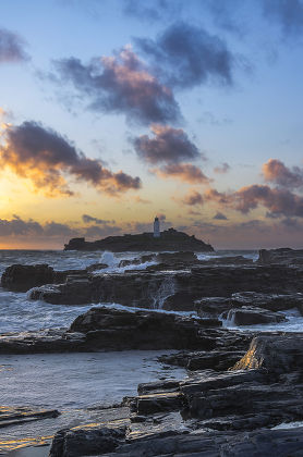 Godrevy Lighthouse St Ives Bay Cornwall Editorial Stock Photo - Stock ...