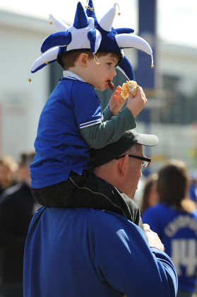Young Leicester City Fan Eating Hamburger Editorial Stock Photo - Stock ...