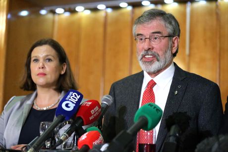 Mary Lou Mcdonald Gerry Adams Editorial Stock Photo - Stock Image ...