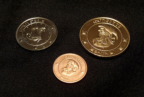 Set Three Harry Potter Commemorative Coins Editorial Stock Photo ...