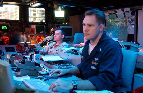 Officers Aboard Uss Theodore Roosevelt Man Editorial Stock Photo ...