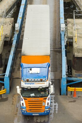Lorry Boards Ferry Port Tyne North Editorial Stock Photo - Stock Image ...