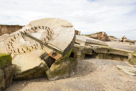 Remains Gun Emplacement Godwin Battery On Editorial Stock Photo - Stock ...