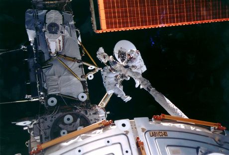 Astronauts Linda Godwin Daniel Tani Pictured Editorial Stock Photo ...