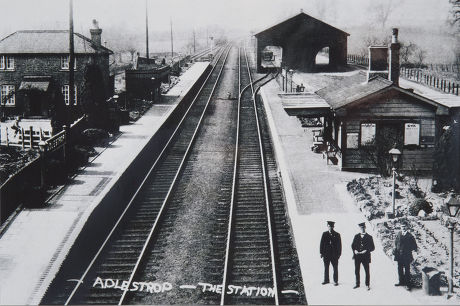 Railway Station Adlestrop Gloucestershire Britain Editorial Stock Photo ...