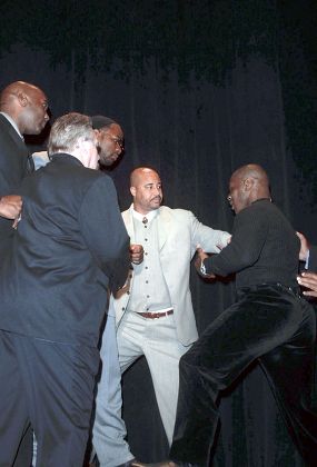 Mike Tyson Lunges Toward Lennox Lewis Editorial Stock Photo - Stock ...