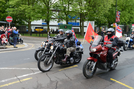 Bikers Take Part Motorcycle Parade Past Editorial Stock Photo - Stock ...