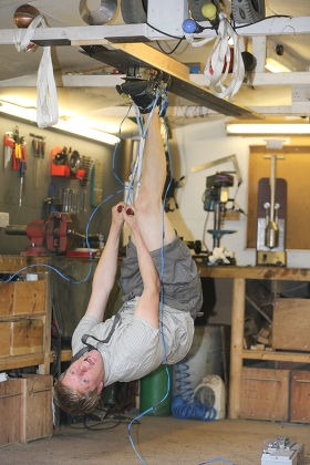 Colin Furze Walking Upside Down His Editorial Stock Photo - Stock Image ...