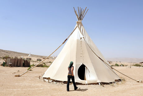 Desert Lodges Tipi Indian Tent Negev Editorial Stock Photo - Stock ...