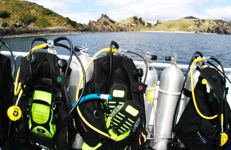 Diving Equipment On Diving Boat Cruise Editorial Stock Photo - Stock ...