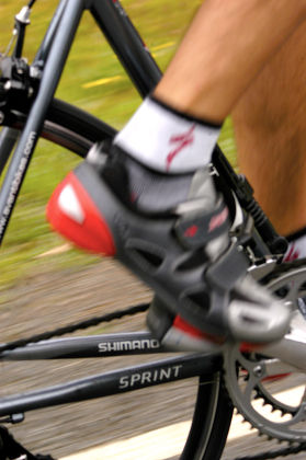 Closeup Legs Professional Cyclist Rids His Editorial Stock Photo ...
