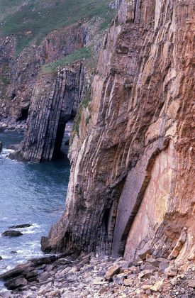 Coastal Rock Cliffs Cliff Pembrokeshire Wales Editorial Stock Photo ...