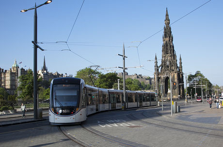 imágenes de Edinburgh tram line launch, Scotland, Britain - 31 May 2014 ...
