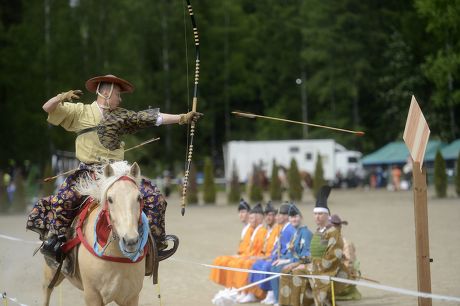 Yabusame Horseback Archery Editorial Stock Photo - Stock Image ...