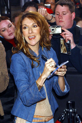 Celine Dion Signing Autograph Editorial Stock Photo - Stock Image ...
